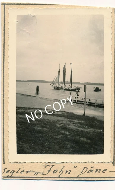 PHOTO WKII NAVIRES De Marine de Guerre Segler " John " Danemark E1.35 ...