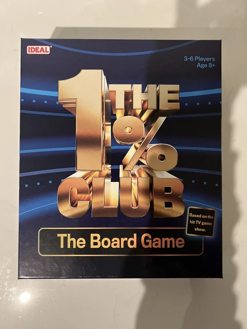 THE 1% PERCENT Club Board Game ITV Party Quiz Question Card Family 3-6 ...