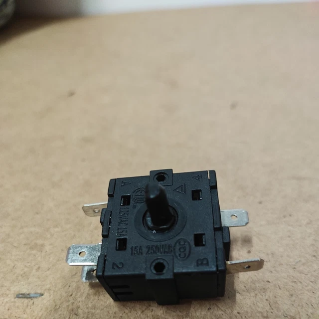 5 PIN ROTARY Switch 15A 250V AC for Electric Heater Radiator ...