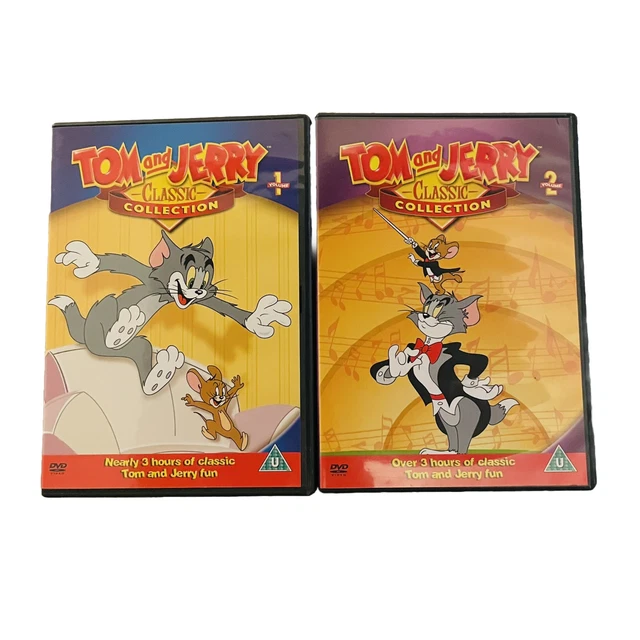TOM AND JERRY Classic Collection Volume 1 & 2 DVDs Region 2 Certificate ...