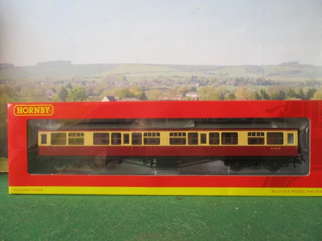HORNBY 00 Br Hawksworth 3Rd Class Crimson/Cream 'W782W' . Cat.r4405 £28 ...