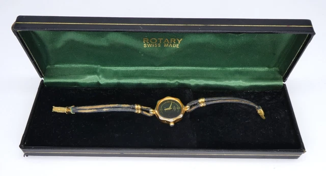 VINTAGE ROTARY LADIES Cocktail Watch Original Box, Stamped GA - SPARES ...