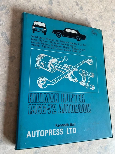 HILLMAN HUNTER 1966-72 AUTOBOOK by AUTOPRESS LTD WORKSHOP MANUAL ...