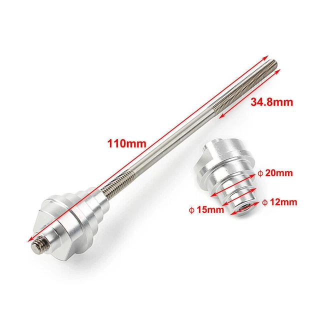 BIKE WHEEL STAND Adapter Truing Thru-Axle Hub for 12/15/20mm Axles ...