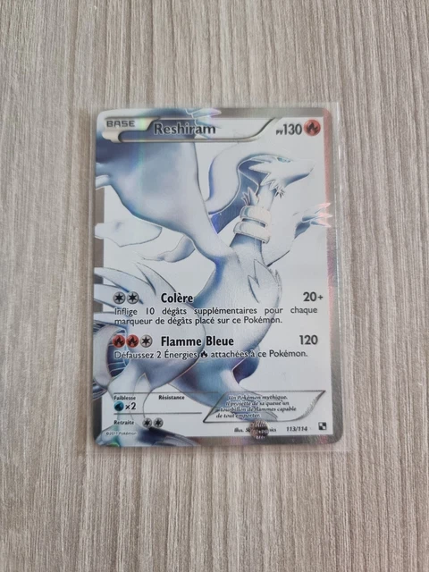 CARTE POKÉMON FULL Art Reshiram - Noir Et Blanc - 113/114 EUR 25,00 ...