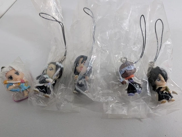 EXTREMELY RARE AND difficult to obtain BLEACH charm strap set of 5 £56. ...
