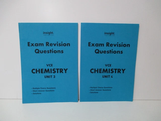 INSIGHT EXAM REVISION Questions VCE Chemistry Units 3 & 4. EUR 24,66 ...