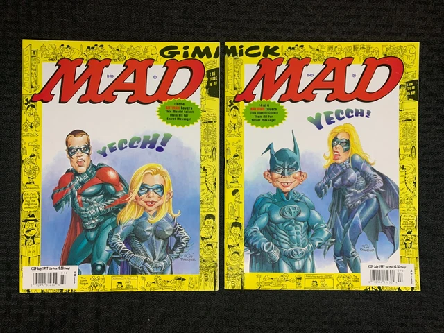 1997 MAD MAGAZINE #359 FN-FVF Alfred E Neuman / Batman avec LES 4 ...