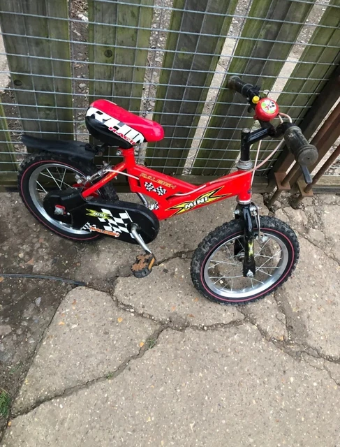 RALEIGH RACING MINI Kids Bmx Bike Old School Red Yellow - GRAB A ...