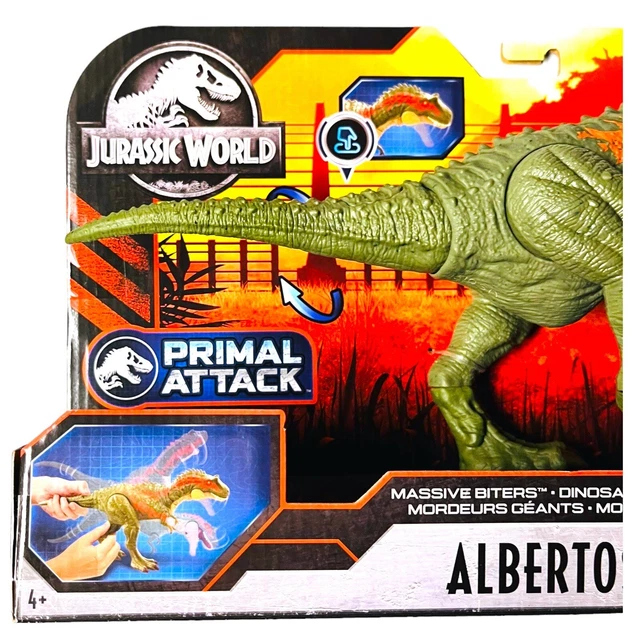 JURASSIC WORLD PARK Albertosaurus Primal Attack Action Toy Dinosaur ...