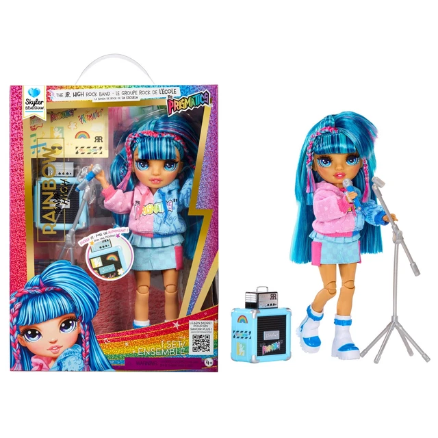 RAINBOW HIGH JR High Rock Band - Skyler, Blue 9” Fashion Doll with ...
