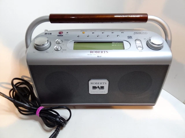ROBERTS RD 27 Gemini FM RDS DAB Digital Pausa Riavvolgimento Radio Live ...