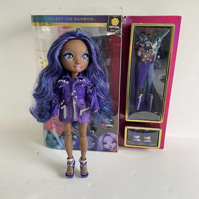 RAINBOW HIGH KRYSTAL Bailey – Indigo Dark Purple Fashion Doll with 2 ...