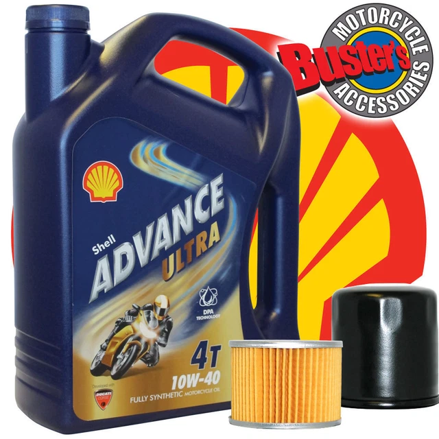 TRIUMPH 900 TRIDENT Oil Filter and 4 Litres Shell Advance Ultra Fully ...