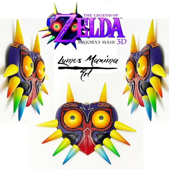 THE LEGEND OF Zelda Majora's Mask, prop, replica, fanart, wooden mask ...