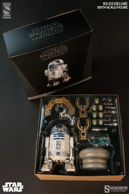STAR WARS R2 D2 Deluxe Sideshow Sixth Hot Toys Exclusive Sealed Mib 1/6 ...