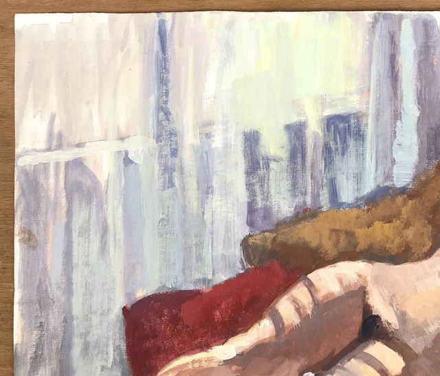 GOUACHE ANCIENNE MARCEL VICAIRE (1893-1976) Portrait Nu Féminin ...