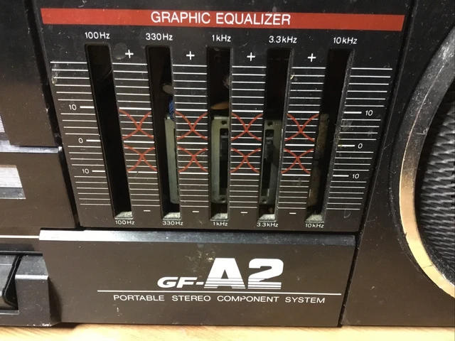 RETRO 1980S SHARP GF-A2 Boombox Ghetto Blaster, Partially Working/repair Project £30.00 ...