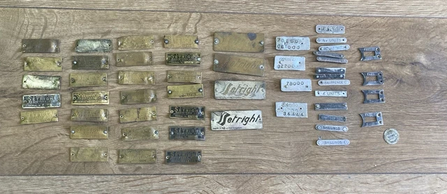 JOBLOT SET RIGHT Bus Ticket Machine Badges, Serial Number, Shilling ...