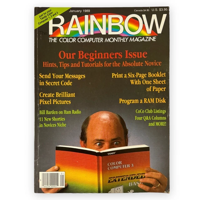 Tandy The Rainbow The Color Computer Magazine Jan 1989 Vol Xii No