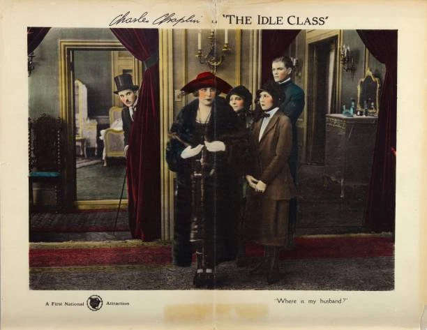 THE IDLE CLASS Us Lobby Card Charlie Chaplin Edna Purviance Old Movie Photo $8.50 - PicClick AU