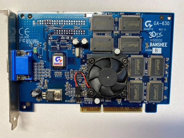 3DFX VOODOO BANSHEE 16 MB AGP Gigabyte Boxed $400.00 - PicClick AU