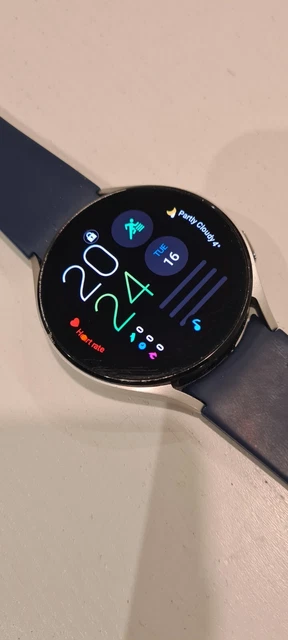 SAMSUNG GALAXY WATCH4 SM-R875F 44 mm custodia in metallo con banda blu ...