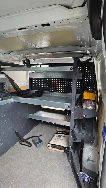 FORD TRANSIT CUSTOM van racking metal £300.00 - PicClick UK