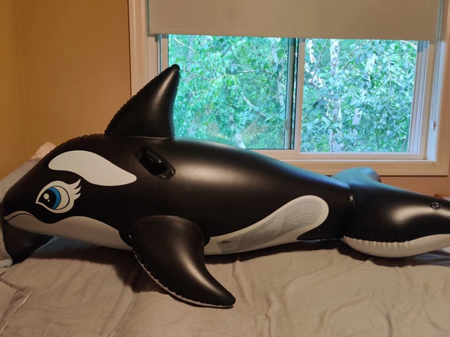 Intex The Wet Set Whale Ride On Inflatable Pool Float Toy 1994© 201 56