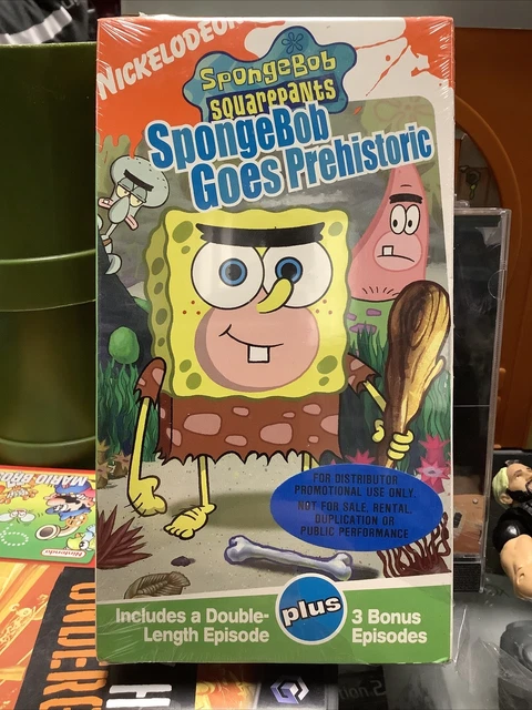 SPONGEBOB SQUAREPANTS GOES Prehistoric VHS 2004 Video Nickelodeon Promo ...