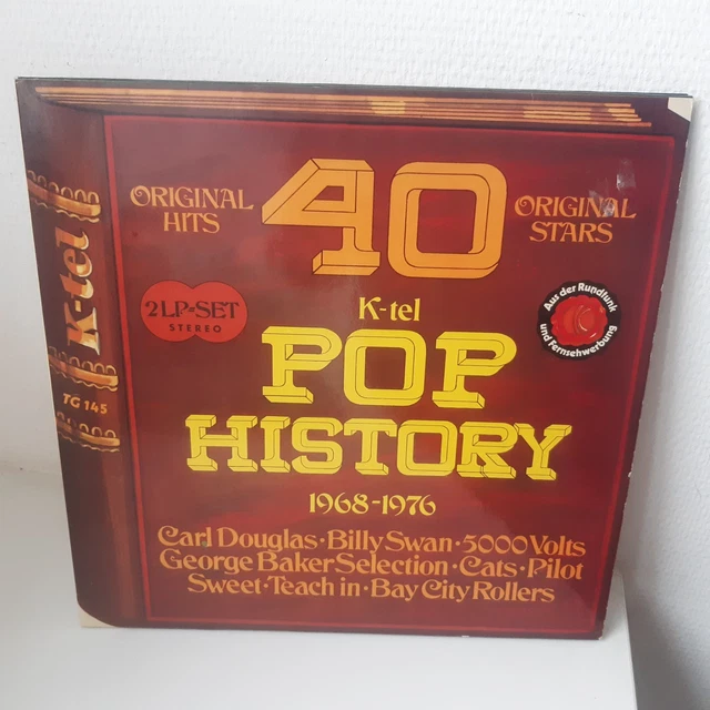 POP HISTORY 1968 - 1976 - 40 Original Stars und Hits - Vinyl Doppel LP ...
