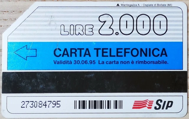 CARTA TELEFONICA COMPAGNA Di Tutti I Giorni L. 2.000 (212) - EUR 6,00 ...