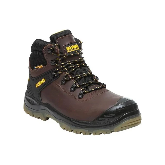DEWALT POWER TOOLS Newark S3 Waterproof Safety Hiker Boots Brown UK 9 ...