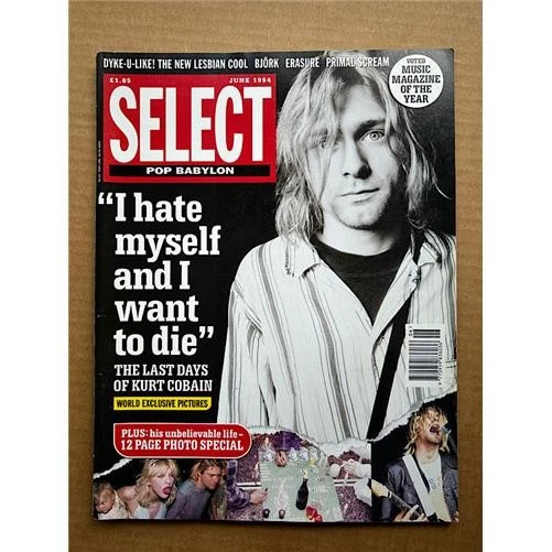 NIRVANA SELECT MAGAZINE June 1994 - Kurt Cobain Cover With More Inside ...