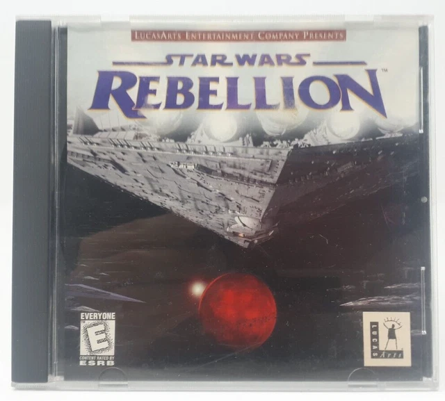 STAR WARS REBELLION (PC, CD-ROM) Jewel Case Complete in Box Vintage ...