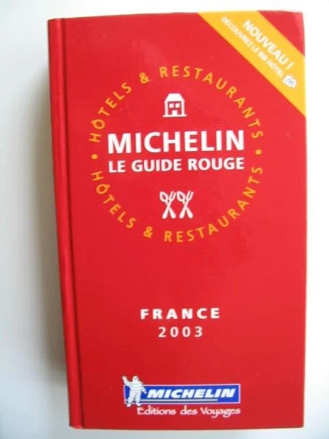 GUIDE ROUGE MICHELIN 2003 96ème édition France NEUF EUR 17,95 - PicClick FR