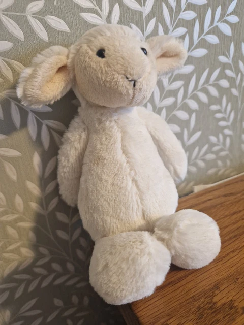 JELLYCAT SMALL BASHFUL Lamb Soft Toy Sheep Cream £10.78 - PicClick UK