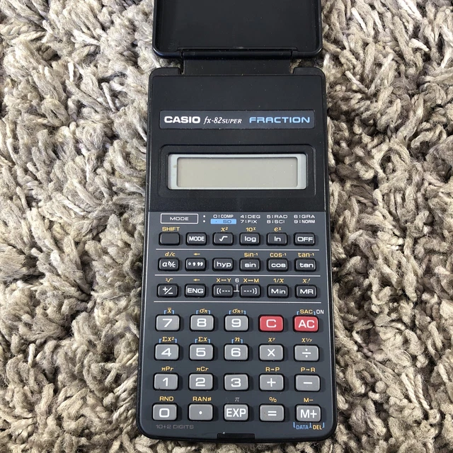 CASIO FX-82 SUPER Fraction Scientific Calculator - Hard Case/Cover ...