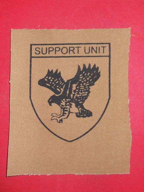 RHODESIA - RHODESIAN BSAP reproduction Support Unit flash, badge ...