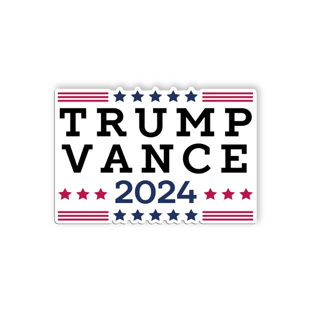TRUMP VANCE 2024 America President Elections 2024 Stickers Vinyl Size ...
