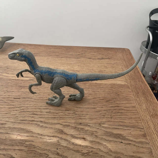 JURASSIC WORLD VELOCIRAPTOR Blue Raptor Dinosaur Jurassic Park Toy ...