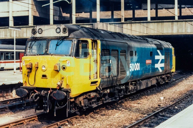 UK DIESEL TRAIN Railway Photograph Of Class 50 50001. Rm50-02 £1.70 ...