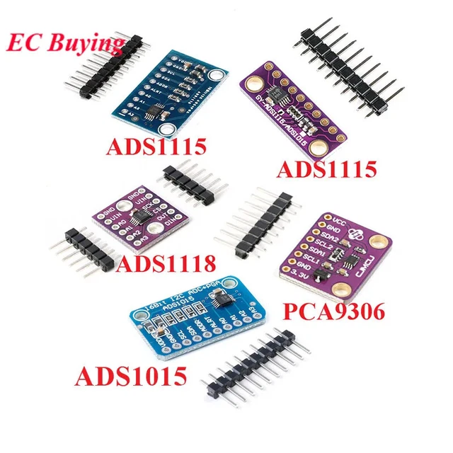 16 BIT I2C ADS1115 ADC Converter Module PCA9306 for Arduino RPi Level ...