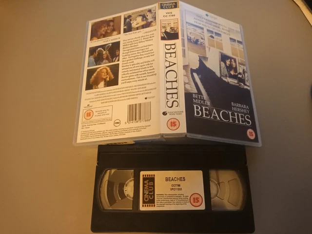 BEACHES VHS VIDEO, Bette Midler, Barbara Hershey £0.99 - PicClick UK