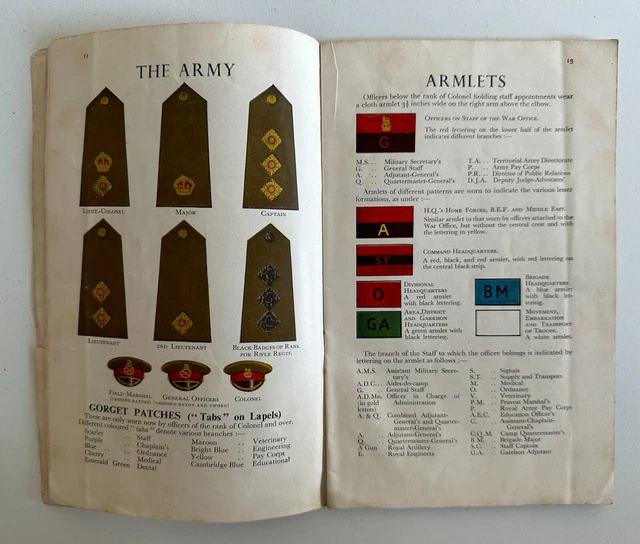 WW2 RANKS & Medals Ribbons Of The Fighting Services Original Ww2 ...