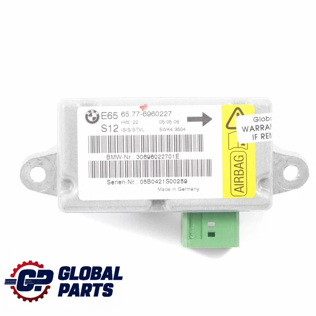 BMW E65 E66 Sensor Air Bag Front Left Door N/S Module Airbag 6960227 ...