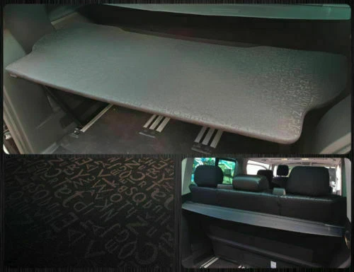 MULTIFLEX BOARD FOR VW T5 T6 T6.1 multivan bed extension shelf black ...