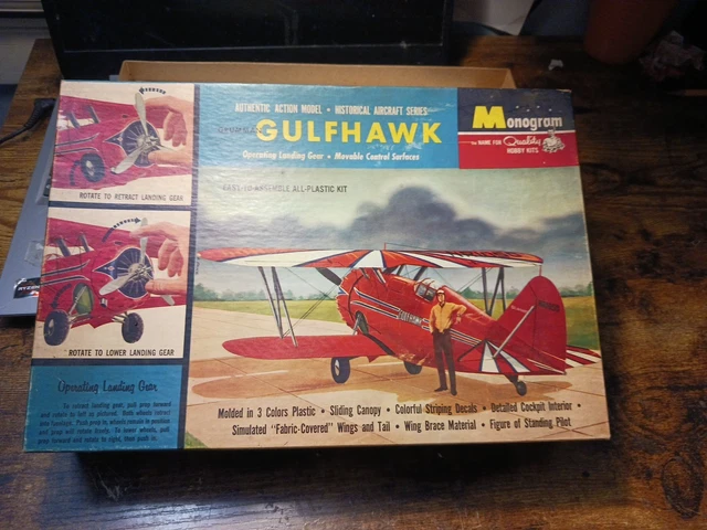 VINTAGE 1960 MONOGRAM Model Kit Grumman Gulfhawk Box Only W ...