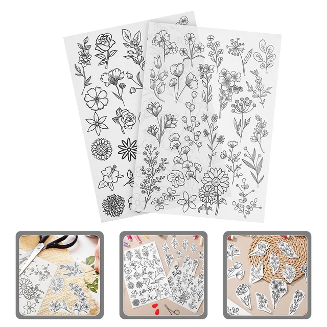 4 SHEET Water Soluble Paper Sheets Embroidery Stabilizer for DIY Craft ...