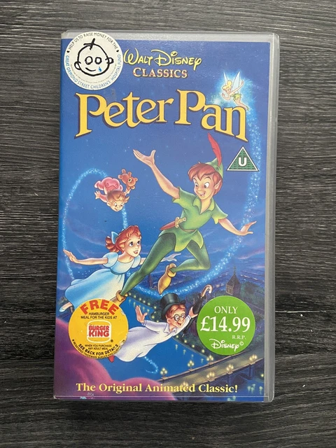 PETER PAN VHS Video Tape Walt Disney Classics Family Film Movie (3) £3. ...